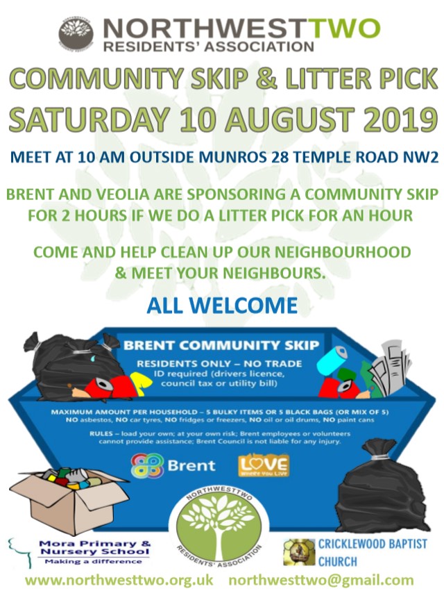 Community Skip & Litter Pick - NorthWestTWO Residents Association