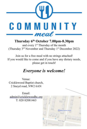 Community Meal - NorthWestTWO Residents Association