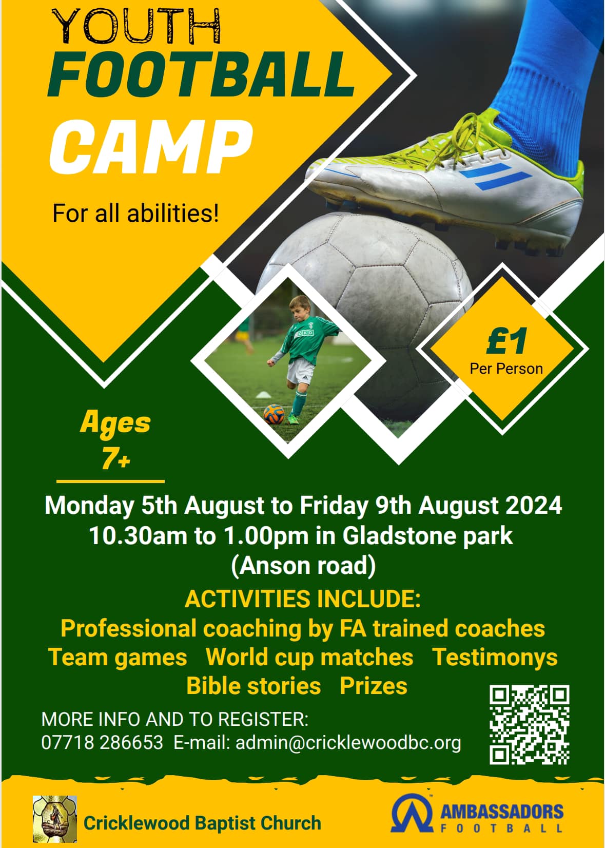 Youth Football Camp - NorthWestTWO Residents Association