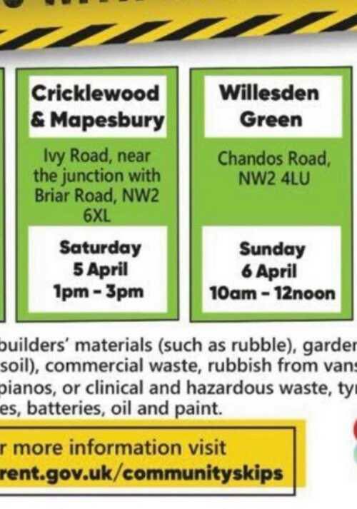 Community Skip - Ivy Road - NorthWestTWO Residents Association
